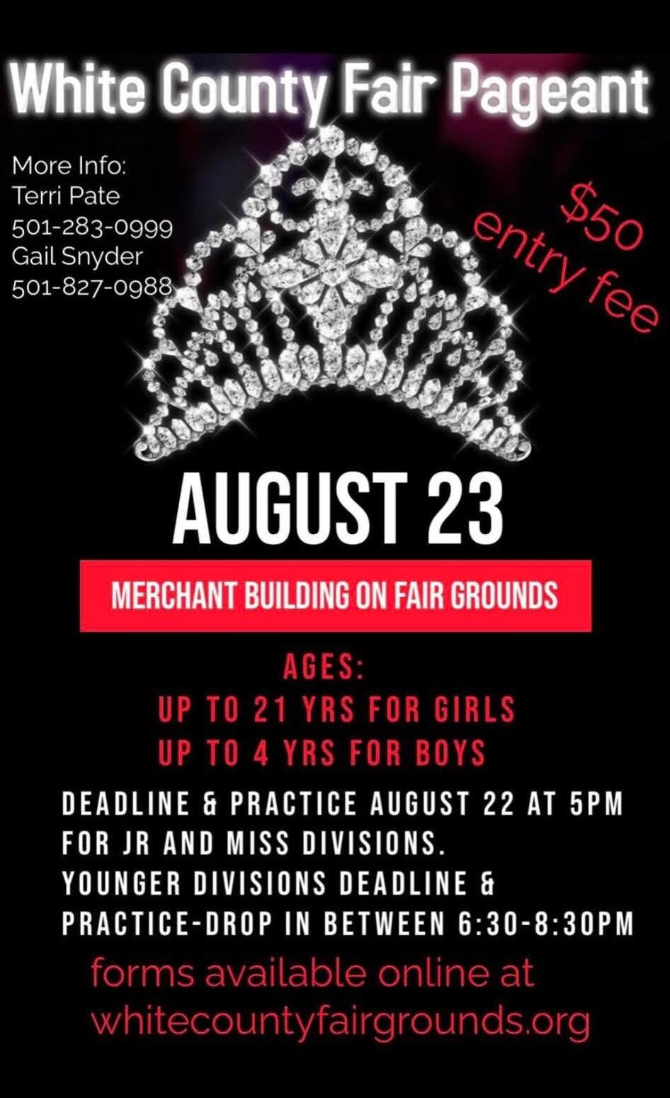 Fair Pageants & Contests | White County Fair | Searcy, AR